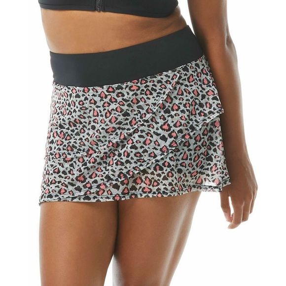 Coco Reef | Swim | Coco Reef Womens Leopardprint Mesh Swim Skort ...